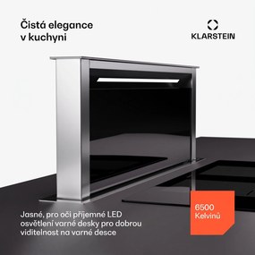 Klarstein Royal Flush Eco 75, digestoř, 75 cm, 714 m³/h, EEK A++, včetně filtrů s aktivním uhlím