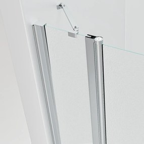 ALFA LINE Chrom 145 Grape Sprchové dveře jednokřídlé s pevnou stěnou v rovině (75+70)
