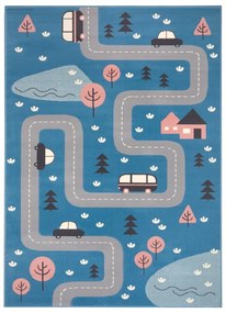 Modrý dětský koberec 80x150 cm Adventures – Hanse Home