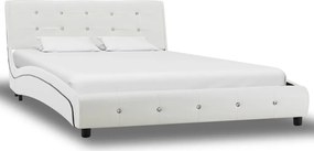 vidaXL Rám postele umělá kůže 120 x 200 cm [280318] Barva: Bílá