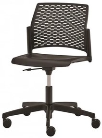 RIM Otočná plastová židle REWIND RW 2111 bez područek Barva plastu RIM černý plast