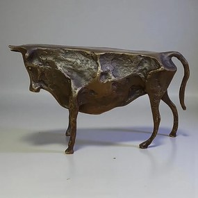 Bronzová socha býka – Picasso | Ručně vyráběná plastika, minimalistické umění, sběratelská dekorace