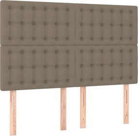 Box spring postel s matrací taupe 140x200 cm textil 3136921