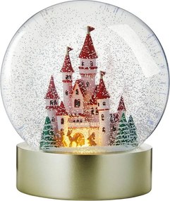 CASTLE Sněhová koule svítící zámek 20 cm