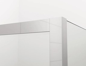 Sanswiss TOP-LINE S TLSP jednokřídlé sprchové dveře 70 cm Šířka: 700 mm, Profil: Bílá, Sklo: Hladké čiré