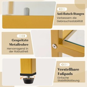 Costway TV skříňka TV stolek pro televizory do 65 palců TV – 147 × 40 × 62 cm