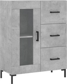 Skříň highboard betonově šedá 69,5x34x180 cm kompozitní dřevo 3195959