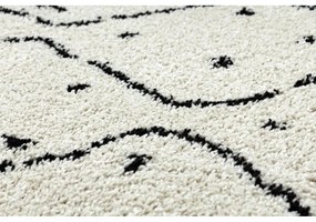 Kusový koberec Shaggy Tetuan krémový 70x200cm