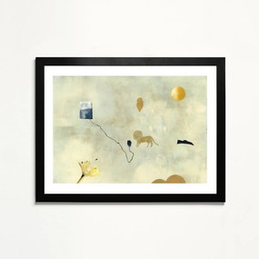 Andrea Tachezy | Chytrý lev Rám: Dubový, Velikost: 70 x 100 cm