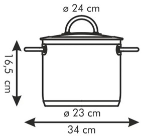 Hrnec VISION s poklicí ø 24 cm, 7,0 l