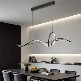 Brilagi - LED Stmív. lustr na lanku SIGNATURE LED/55W/230V 120x23 cm černá + DO