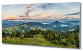 Wallmuralia Foto obraz skleněný horizontální Panorama Pienin 100x50