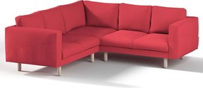Potah na pohovku IKEA Norsborg rohová 4-místná barva červená látka pletený vzor
