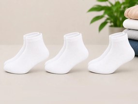 XPOSE® Zdravotní bambusové ponožky  - bílé 3 ks (vel. 39-42)