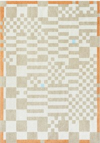 Omyvatelný interiérový/exteriérový žakárový koberec Chess