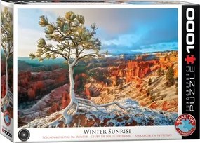 EUROGRAPHICS Puzzle Zimní svítání, Bryce Canyon / 1000 dílků / 67,63 ×