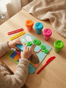 Sinsay - Kreativní sada s modelínou a kartami - vícebarevná