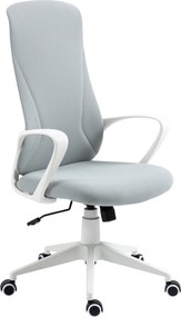 Kancelářská židle Vinsetto s funkcí naklápění, výškově nastavitelná, ergonomická počítačová židle, otočná PC židle pro domácí kancelář, pružná látka,…