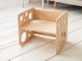 Woodisio Židle TARA mini/midi/maxi Barva: Přírodní dřevo, Variant: Midi