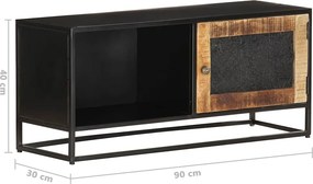 TV stolek 90 x 30 x 40 cm hrubé mangovníkové dřevo 323150