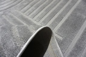 BE Koberec Zen Garden Collection 2405 GREY - šedý obdélníkový Rozměr: 60x100 cm