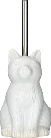 Toaletní kartáč CAT, barva bílá, Wenko