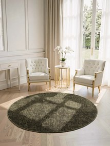 ELLE Decoration, Kusový koberec Brilliance Prisma 106313 Green z kolekce Elle kruh, 200x200 (průměr) kruh, zelená, ložnice