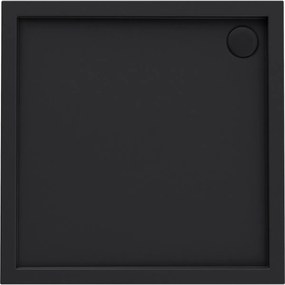 Oltens Superior čtvercová sprchová vanička 80x80 cm černá 17002300