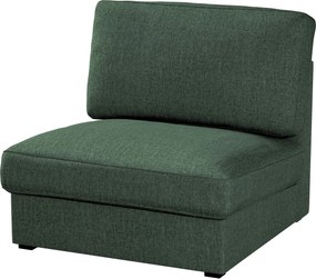 Potah na neskládací křeslo IKEA Kivik barva zelená látka pletený vzor