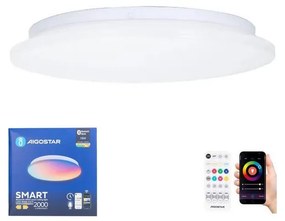 Aigostar-LED RGBW Koupelnové stropní svítidlo LED/18W/230V IP44+dálkové ovládání