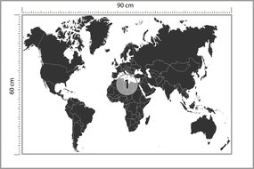 Fototapeta Mapa Světa Hladký vinyl 405x270