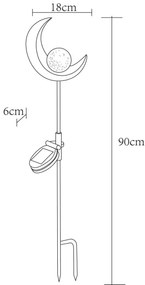 Globo 33466 - LED Solární svítidlo SOLAR LED/0,02W/3V 600mAh IP44 bronz