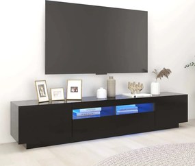vidaXL TV skříňka s LED osvětlením 200x35x40 cm [3120171] Barva: dub sonoma