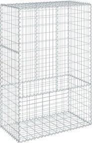 Gabionový koš s víkem 100 x 50 x 150 cm pozinkované železo 3295154