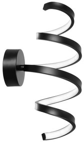 Toolight - LED nástěnná lampa SPRING APP826-W, černá matná, OSW-09178