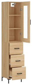 Skříň highboard dub sonoma 34,5 x 34 x 180 cm kompozitní dřevo,  3199236