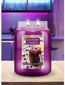 Country Candle – vonná svíčka Blueberry Lemonade (Borůvková limonáda), 680 g