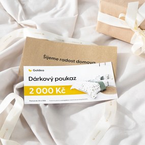 Goldea dárkový tištěný poukaz v hodnotě 2 000 kč 2000 Kč