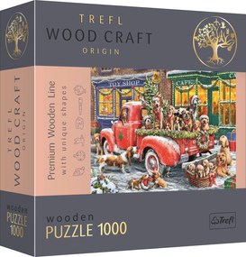 Dřevěné puzzle trefl wood craft origin puzzle santovi malí pomocníci 1000 dílků