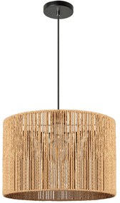 Toolight BOHO, stropní svítidlo o průměru 40cm 1xE27 APP1325-1CP, černá-hnědá, OSW-02412