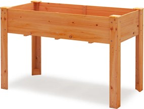 Costway Dřevo vyvýšeného záhonu, vyvýšený záhon, truhlík na rostliny