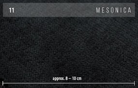 Tmavě šedá třímístná čalouněná pohovka MESONICA Puzo