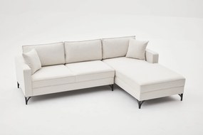 Hanah Home Rohová pohovka BERLIN krémová pravá 258 cm 825BLC2802