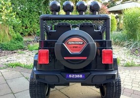 LEAN CARS Elektrické autíčko Jeep S2388 černé 4x45W