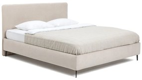 Béžová čalouněná dvoulůžková postel s roštem 180x200 cm Noira Slim - II. jakost – Bonami Selection