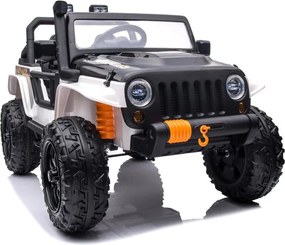 LEAN CARS Elektrické autíčko XB-1118 LED dálkové ovládání bílé