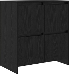 Servírovací skříň 2 ks Černý dub 70 x 41 x 75 cm 3393301