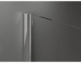 Mexen Velar Duo, sprchový kout s posuvnými dveřmi 100 x 90 cm, 8mm sklo námraza, chromová, 871-100-090-32-01