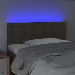 Čelo postele s LED taupe 100x5x78/88 cm textil 3122040