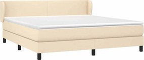 Box spring postel s matrací krémová 180x200 cm textil 3126106